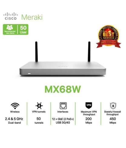 CISCO Meraki MX68W SD-WAN+ 3 Years Enterprise License » DC-GAP